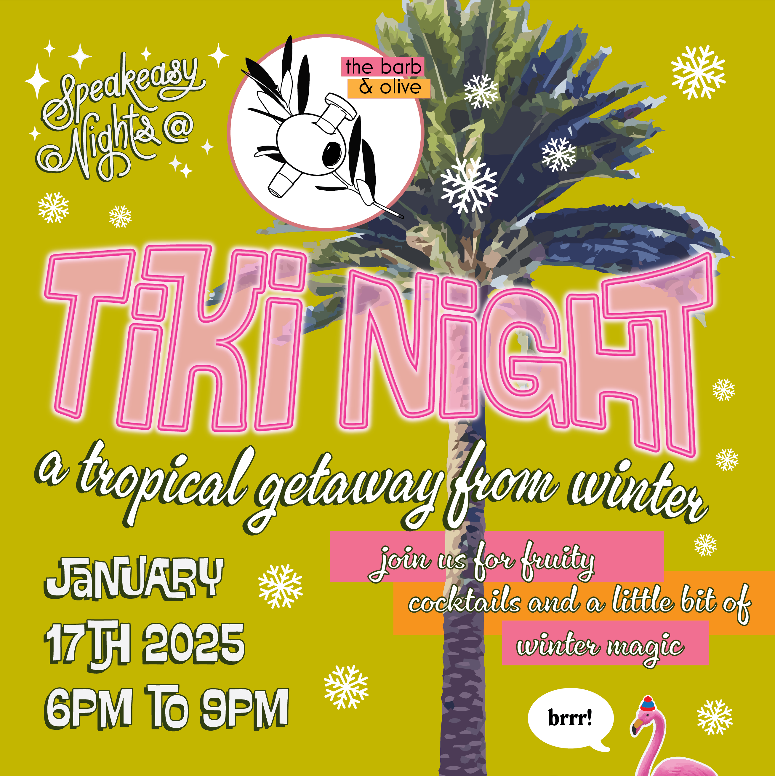 SpeakEasy Night: Tiki Night, A Tropical Getaway from Winter ...